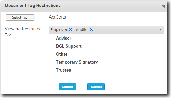 Document Tags and User Restrictions – Simple Fund 360 Knowledge Centre